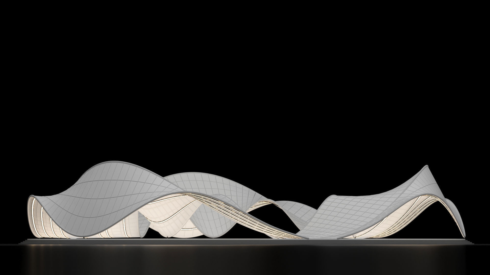 Parametric Pavilion Shade Structure Architecture 3D model | CGTrader
