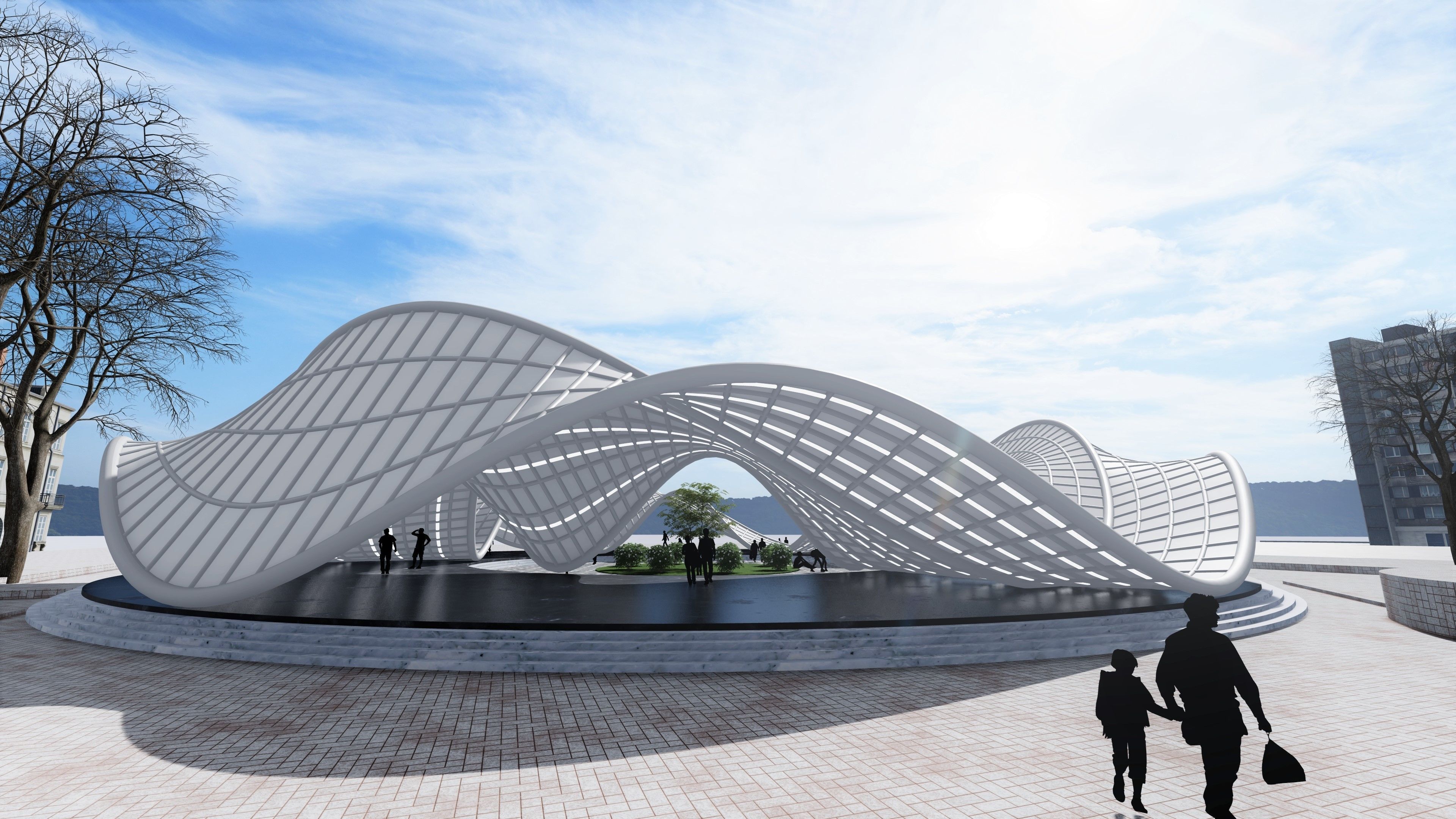Parametric Pavilion Shade Structure 3D model | CGTrader