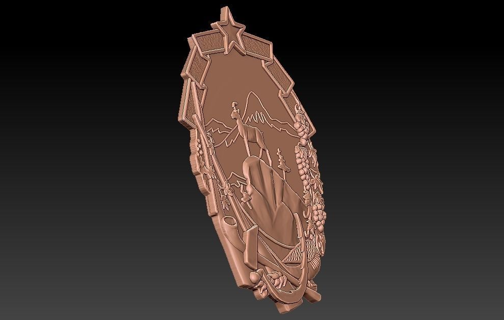 Badge Animal deer 3D model 3D printable | CGTrader