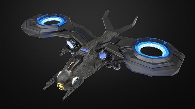 3D model Dragon Spaceship JET VR / AR / low-poly | CGTrader