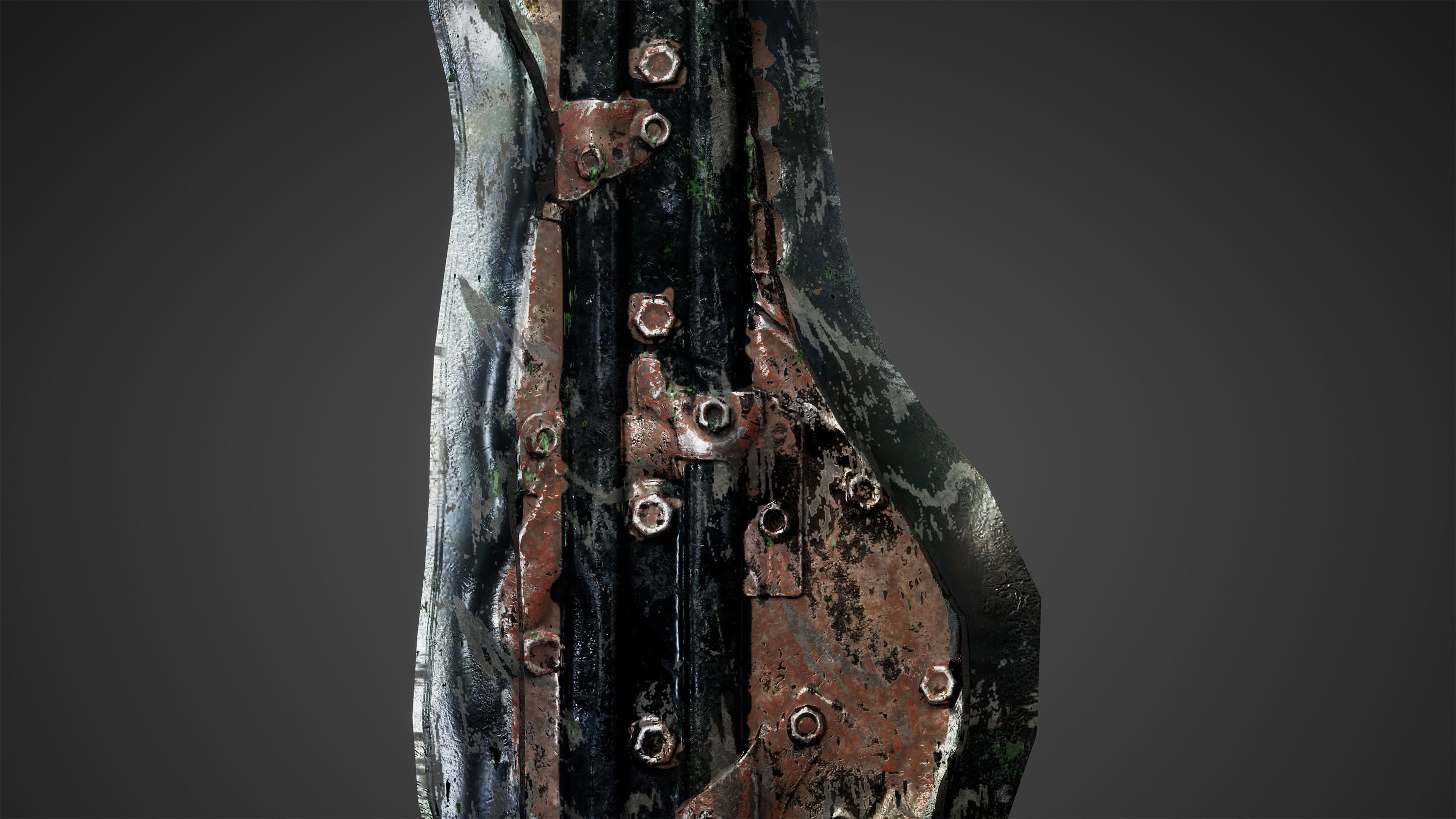 3D model Post Apocalypse Survival Weapon Knife Low Poly Game Ready VR ...