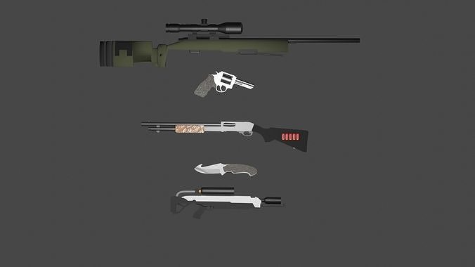 Good Guns free VR / AR / low-poly 3D model | CGTrader