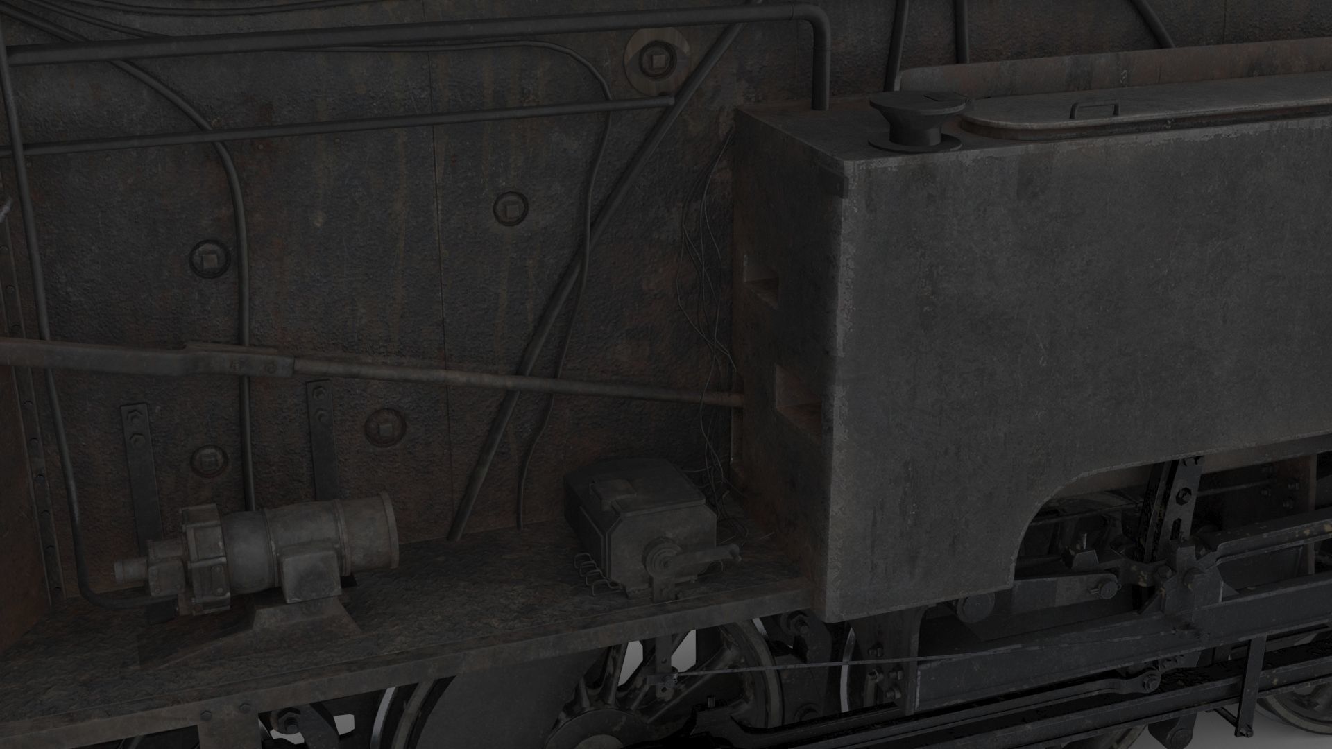 Railway Locomotive WW2 3D model | CGTrader