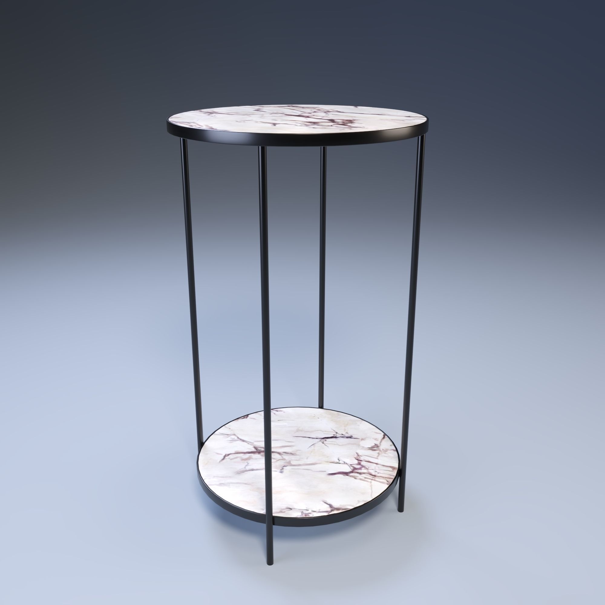 Ulupna Round Bedside Table 3D model | CGTrader