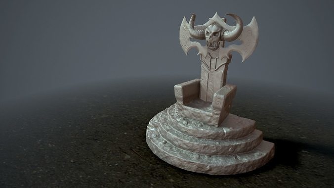 printable throne 3D model 3D printable | CGTrader