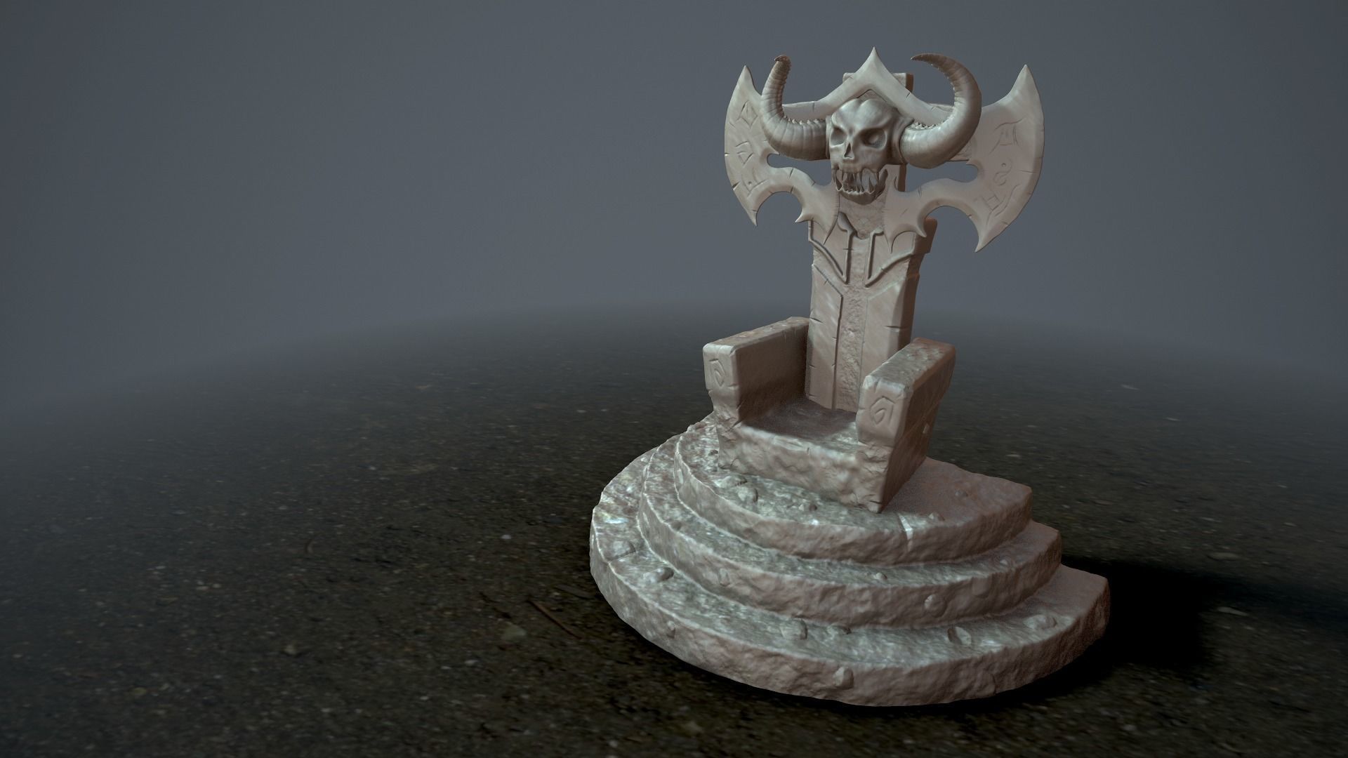 printable throne 3D model 3D printable | CGTrader