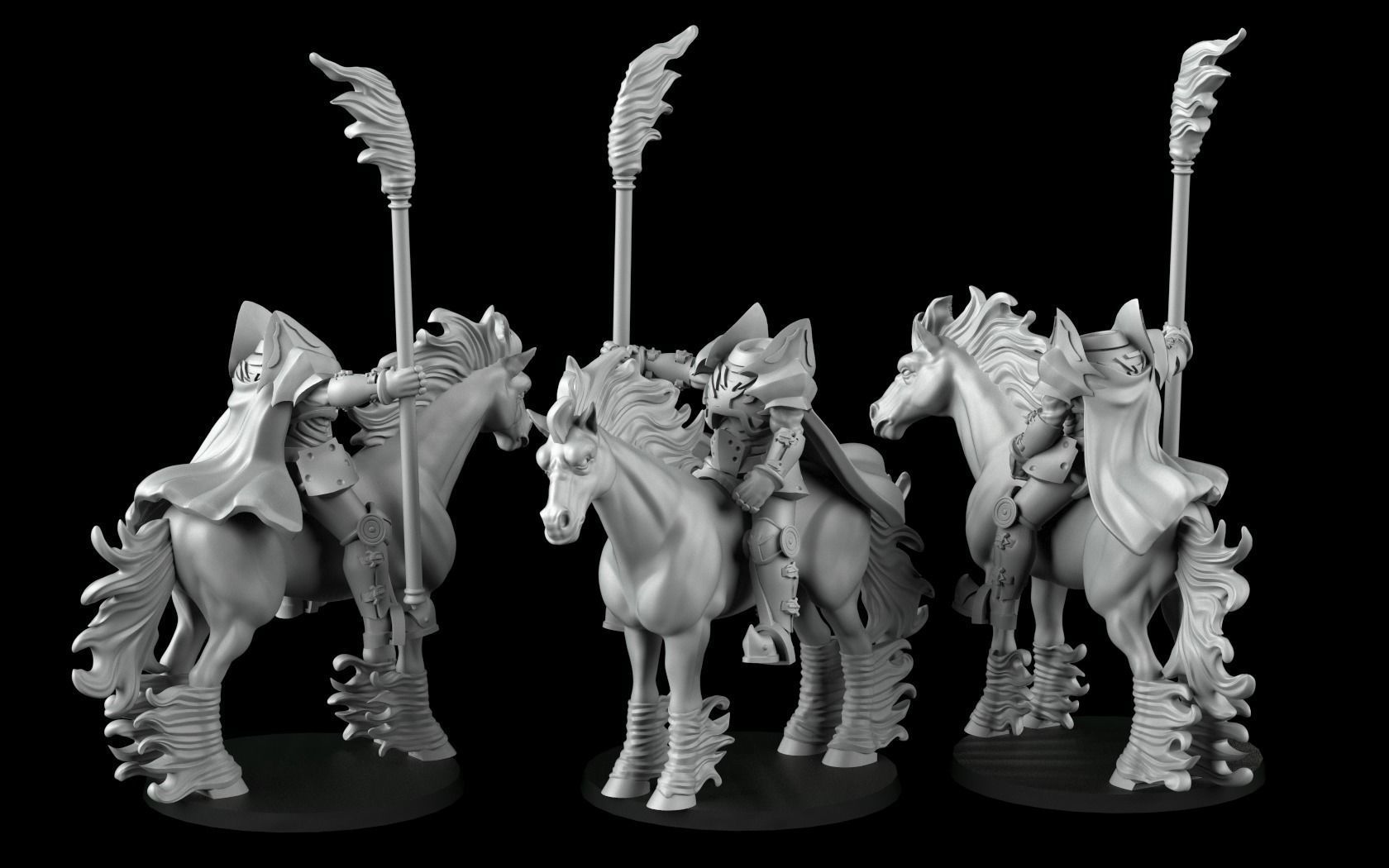 Nightmare Riders 3D model 3D printable | CGTrader