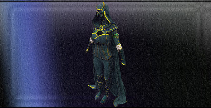 Masked Cloak 3D model | CGTrader