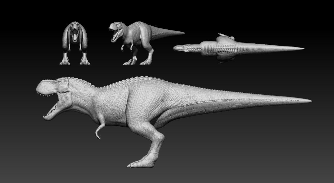 3D model Dinosaur D-rex VR / AR / low-poly | CGTrader