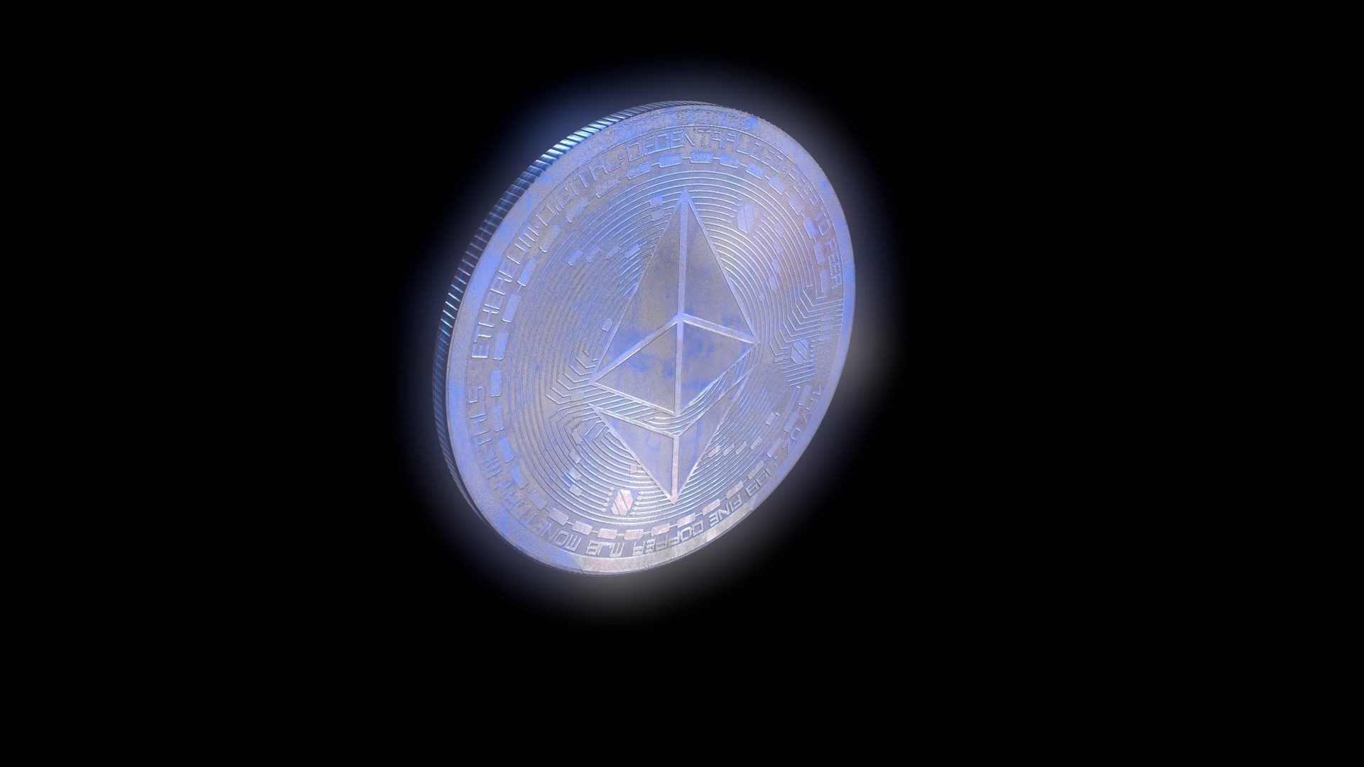 Ethereum cryptocurrency 3D model animated | CGTrader