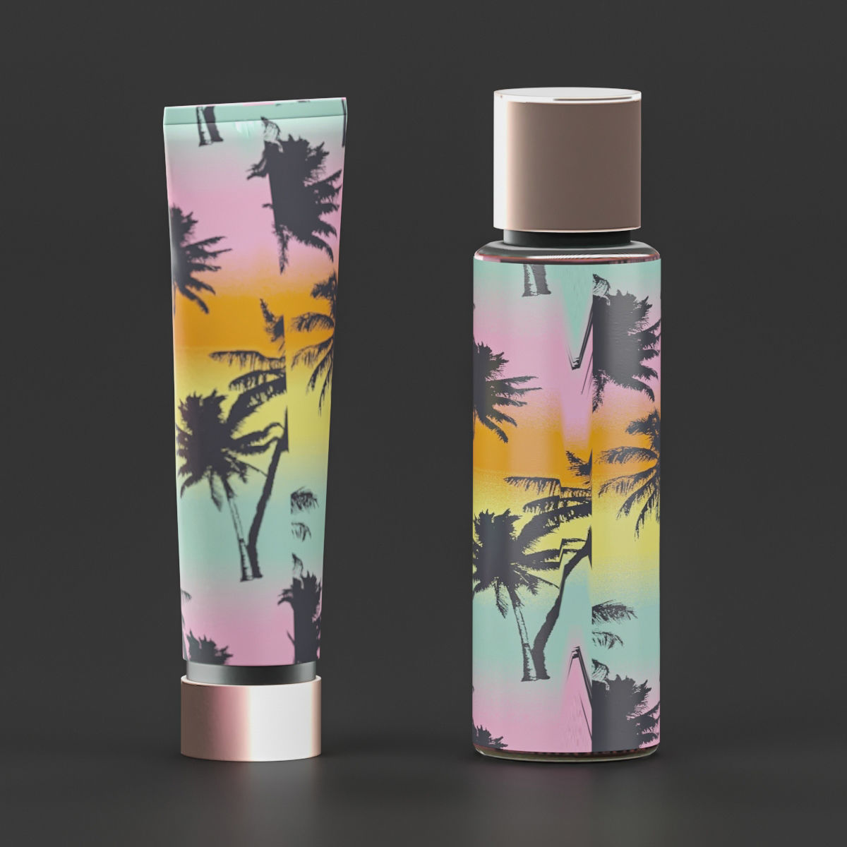 Perfume and body Lotion sets 3D model | CGTrader