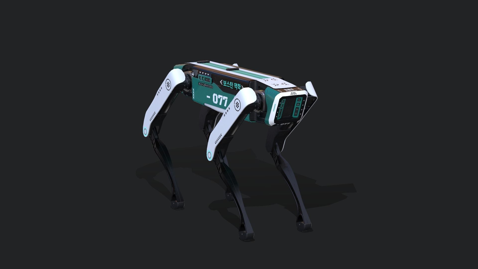 3D model Robot Dog VR / AR / low-poly rigged animated | CGTrader