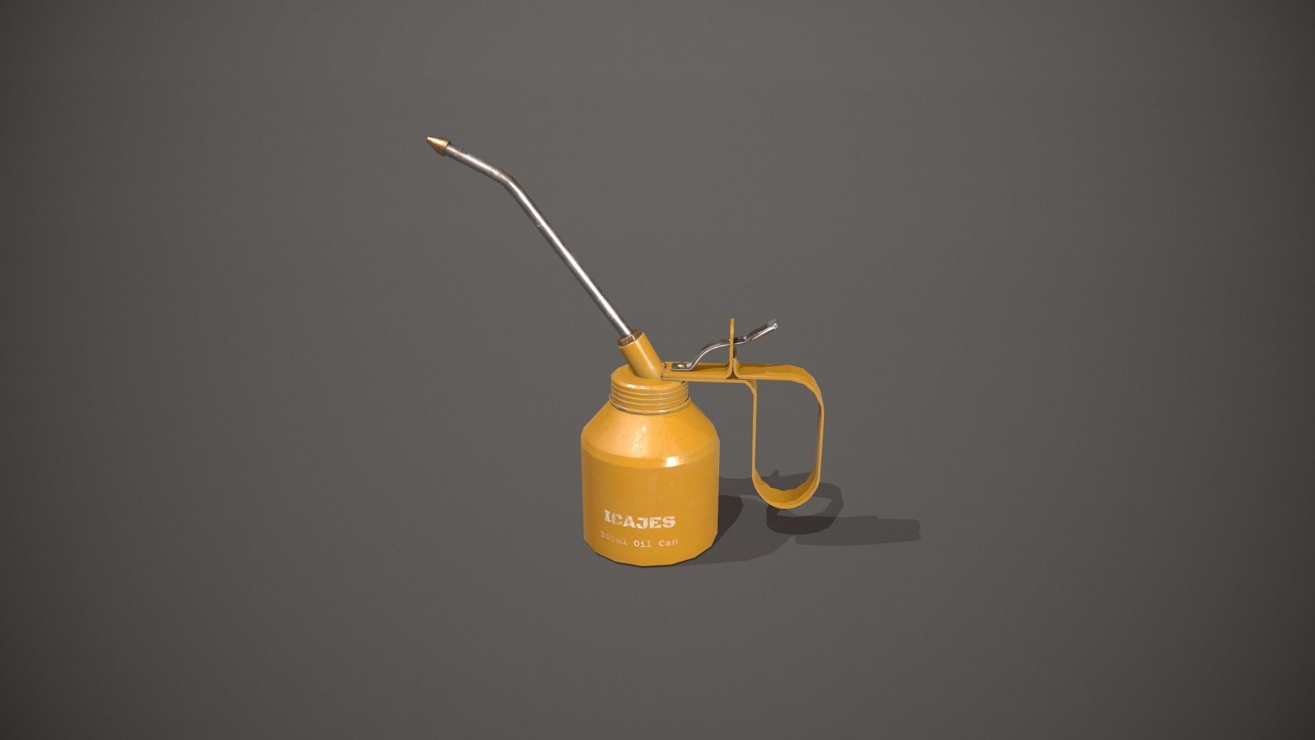 3D model Yellow Oil Can VR / AR / low-poly | CGTrader