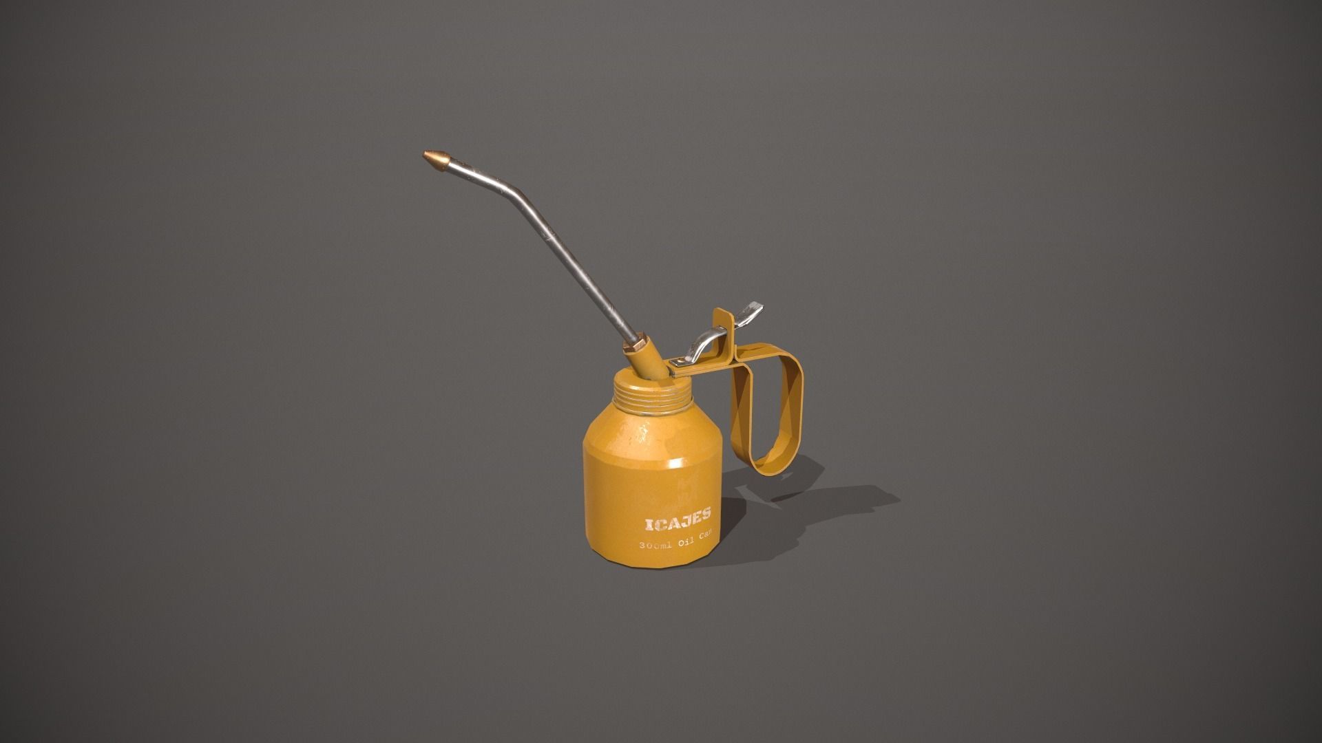 3D model Yellow Oil Can VR / AR / low-poly | CGTrader