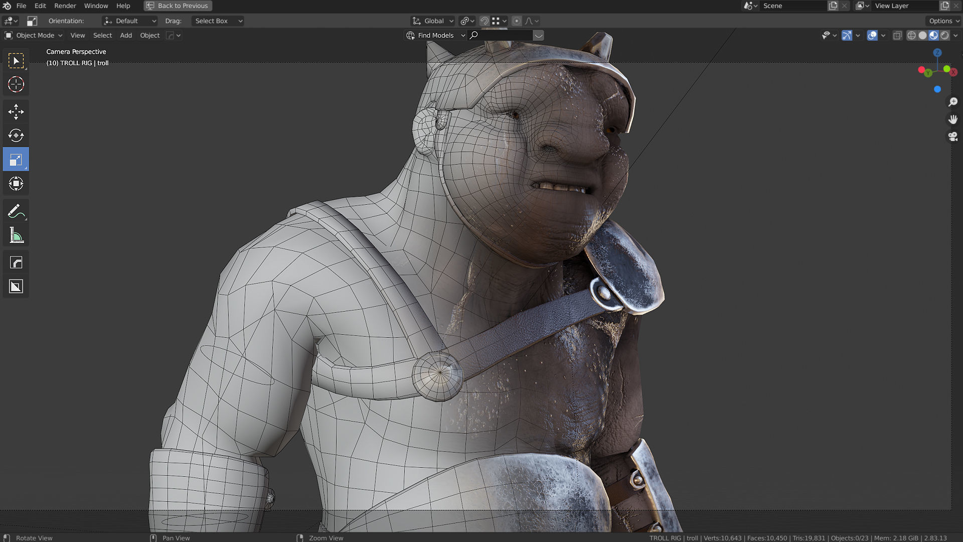 3D model Armed Troll VR / AR / low-poly | CGTrader