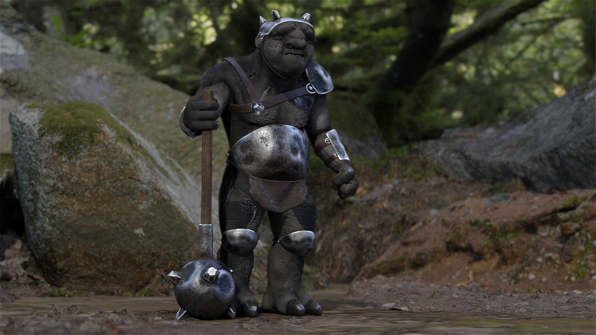 3D model Armed Troll VR / AR / low-poly | CGTrader