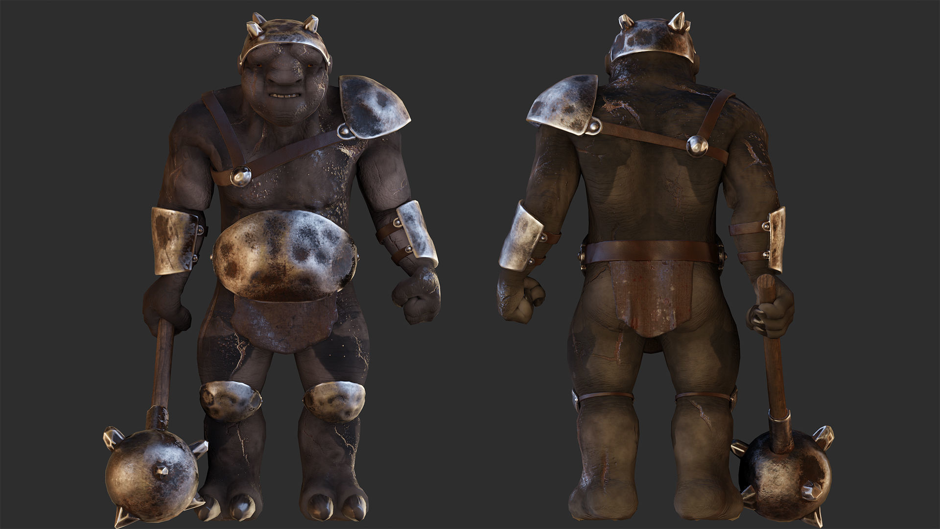 3D model Armed Troll VR / AR / low-poly | CGTrader
