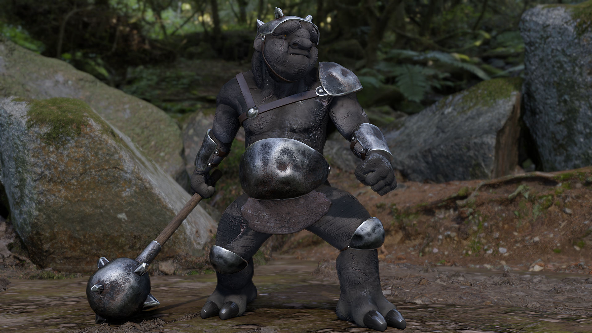 3D model Armed Troll VR / AR / low-poly | CGTrader