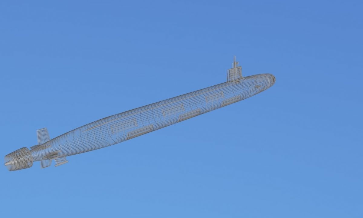 Virginia Class SSN 774 USS Virginia 3D model rigged | CGTrader
