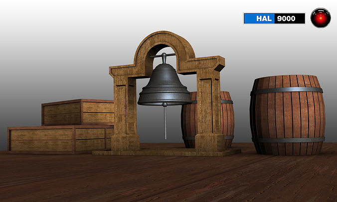 Sail ship bell 3D model | CGTrader