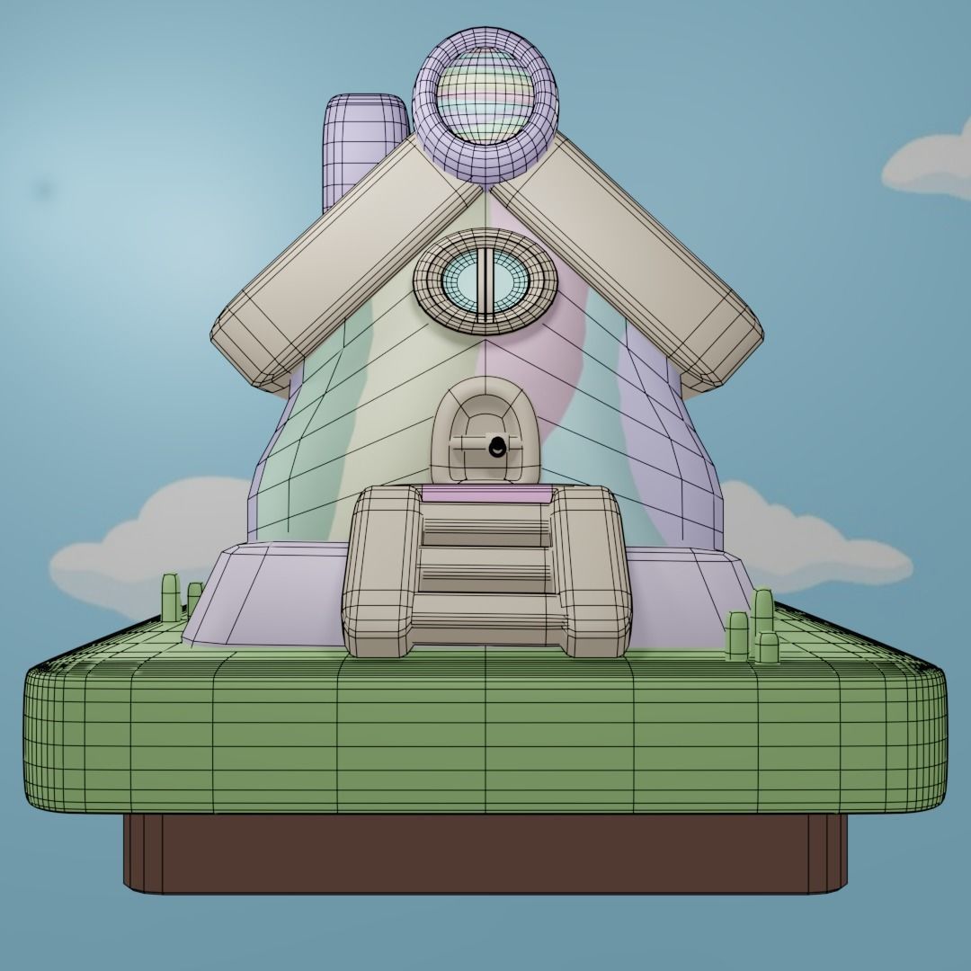 CARTOON MARSHMALLOW HOUSE 3D model | CGTrader
