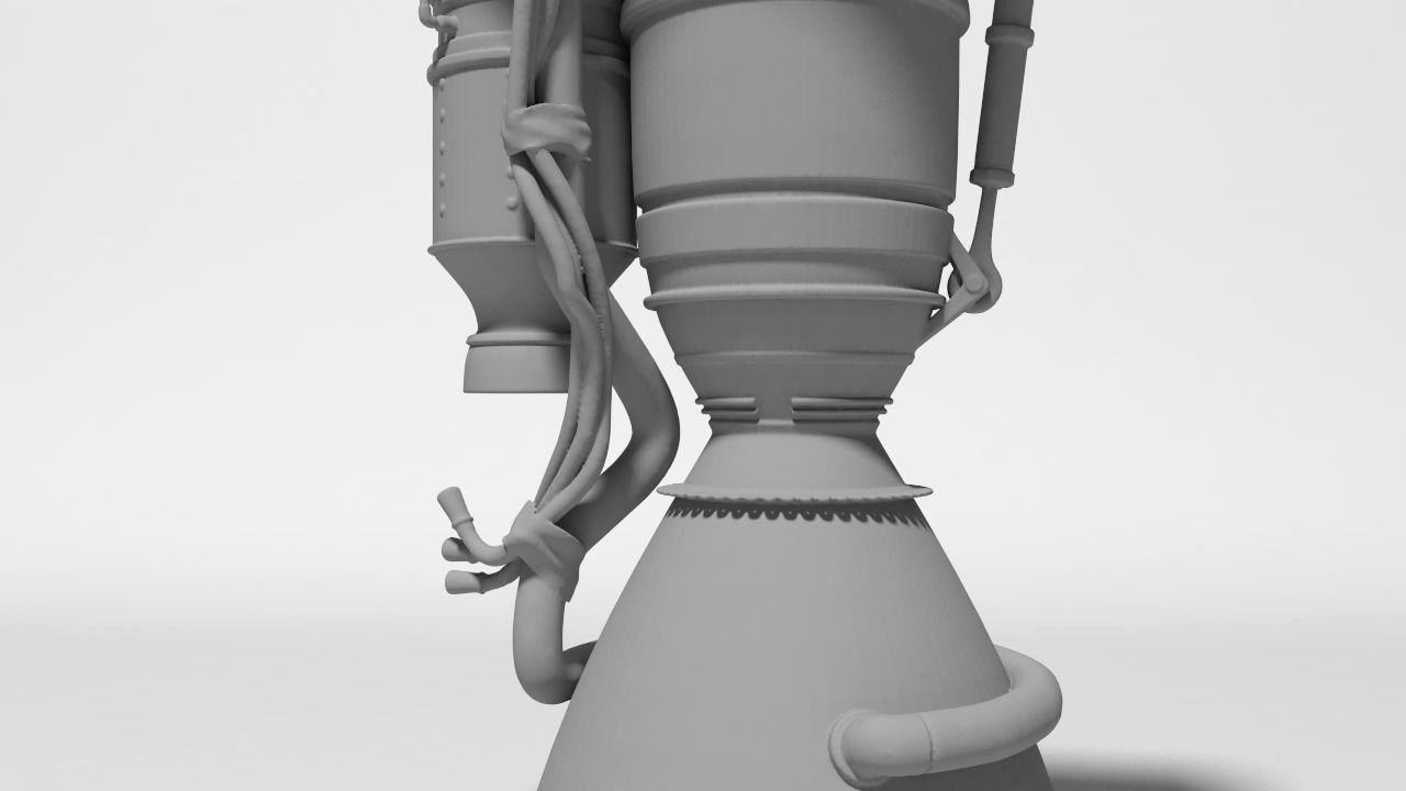 spaceX rocket engine for 3Dprint 3D model 3D printable | CGTrader
