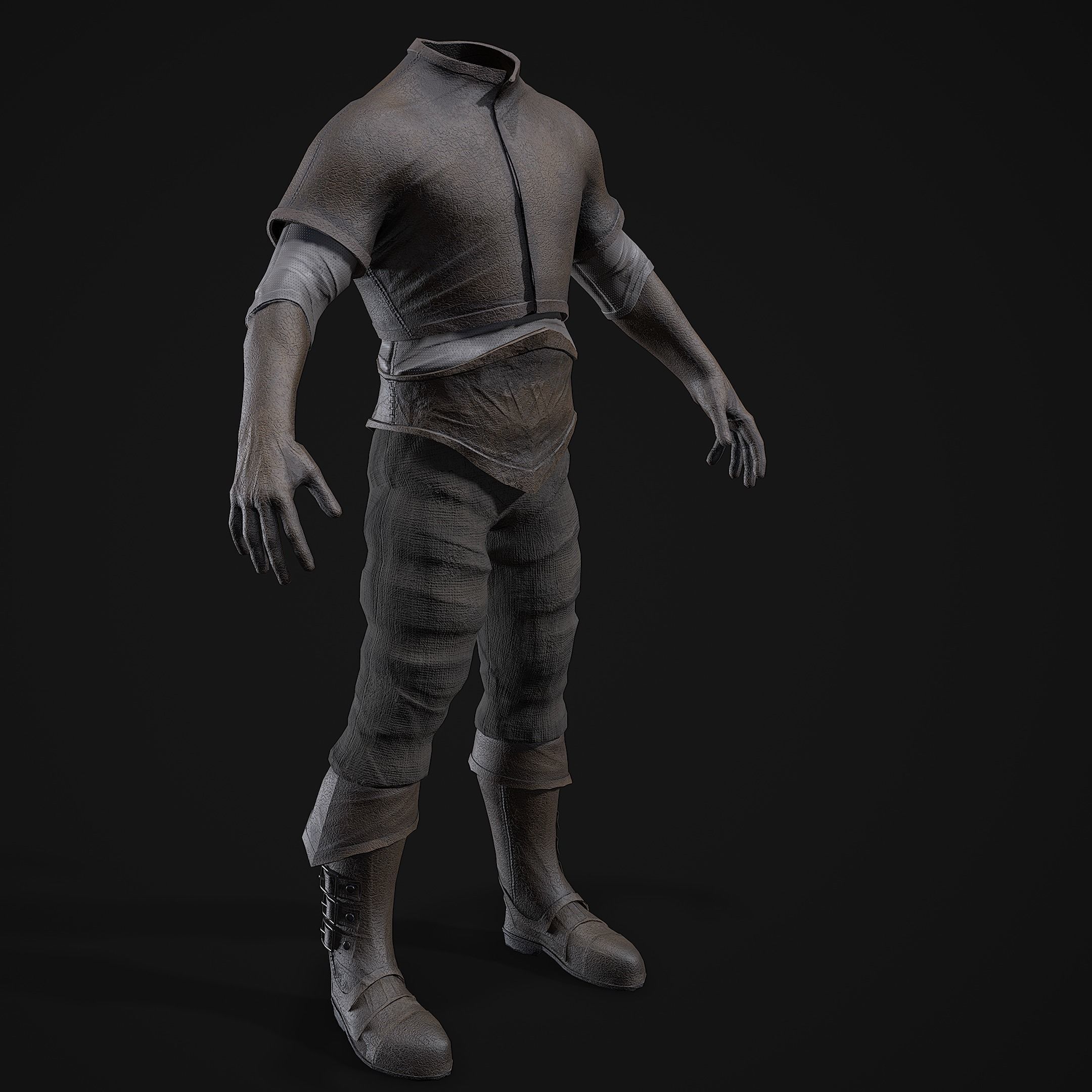 3D model Dark fantasy assassin - Game Ready Low-Poly 3D model VR / AR ...