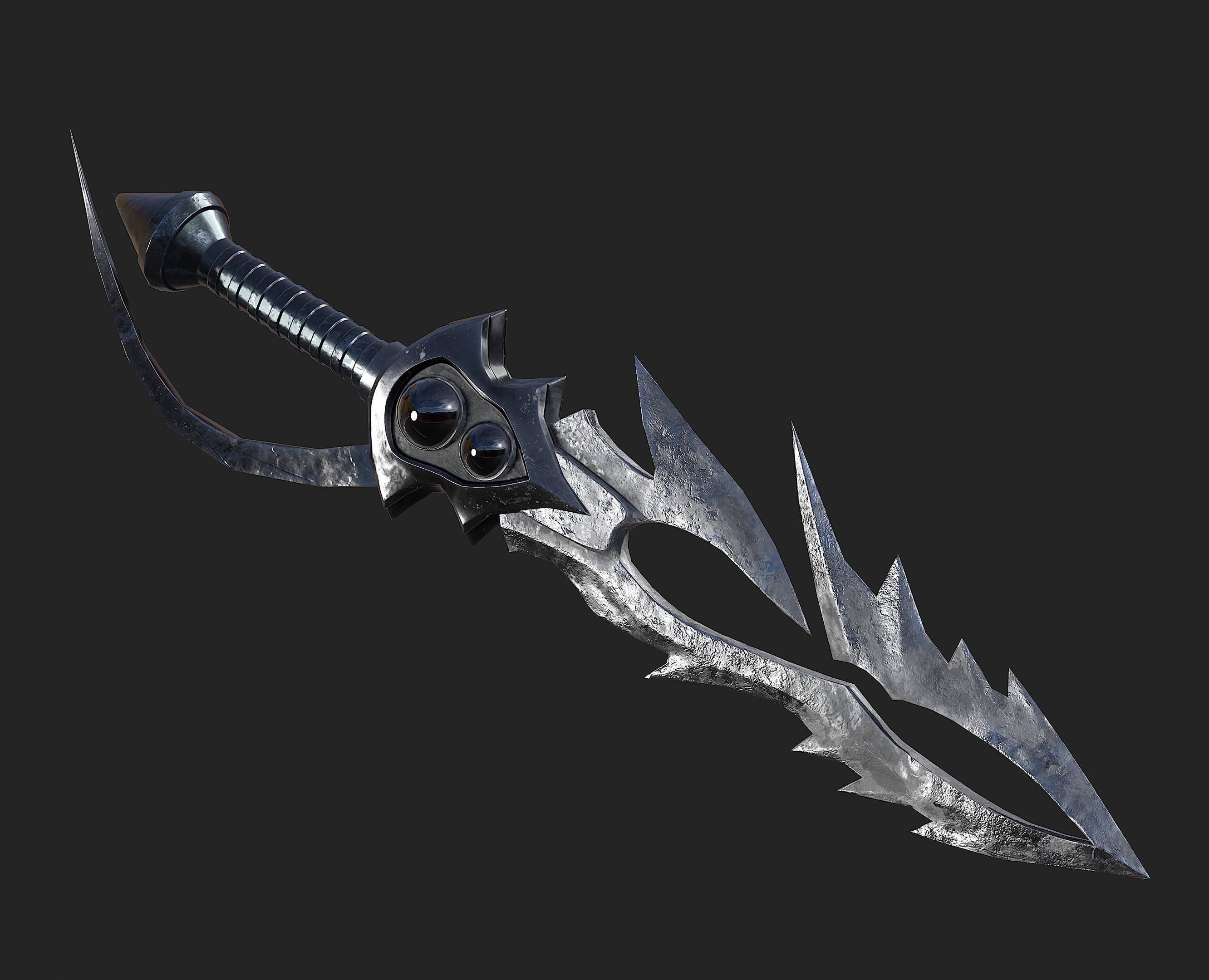 3D model Dark fantasy assassin - Game Ready Low-Poly 3D model VR / AR ...