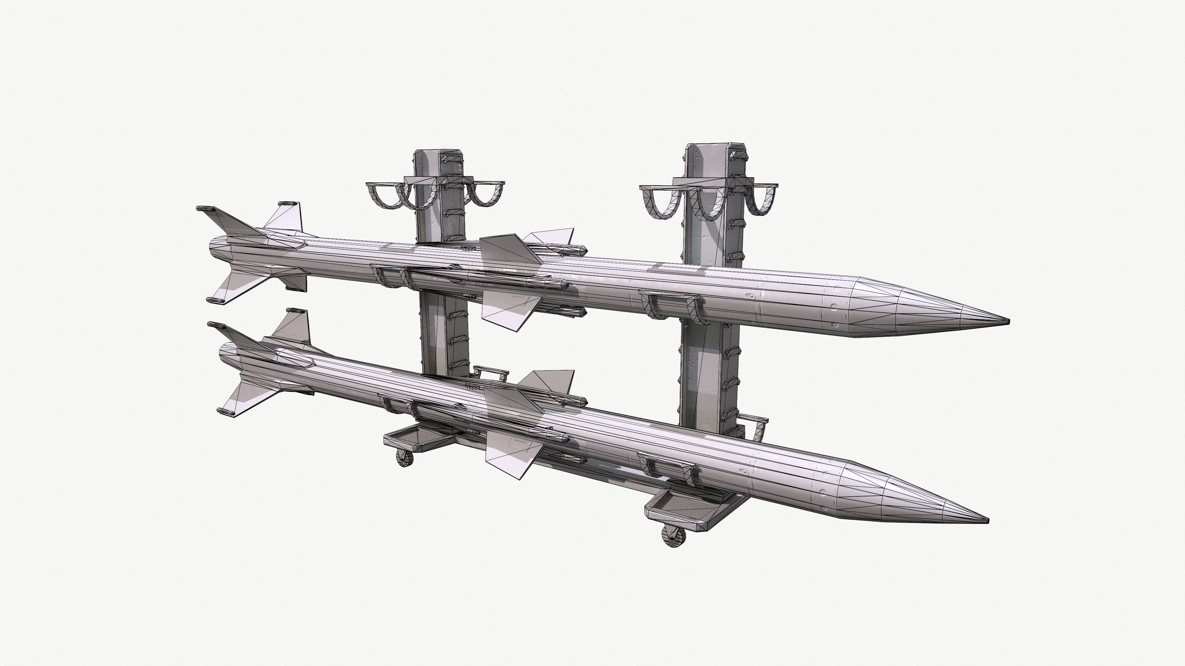 3D model Military Missile Rack VR / AR / low-poly | CGTrader