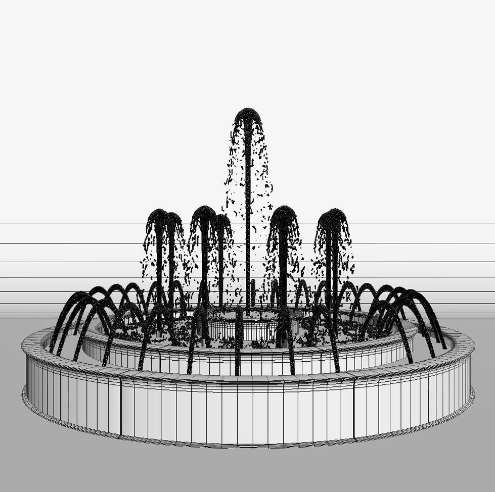 3D model fountains fountain - fountain VR / AR / low-poly | CGTrader