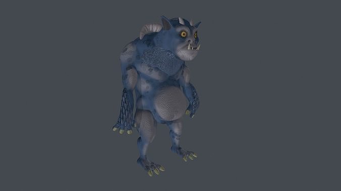 Troll creature free VR / AR / low-poly 3D model | CGTrader