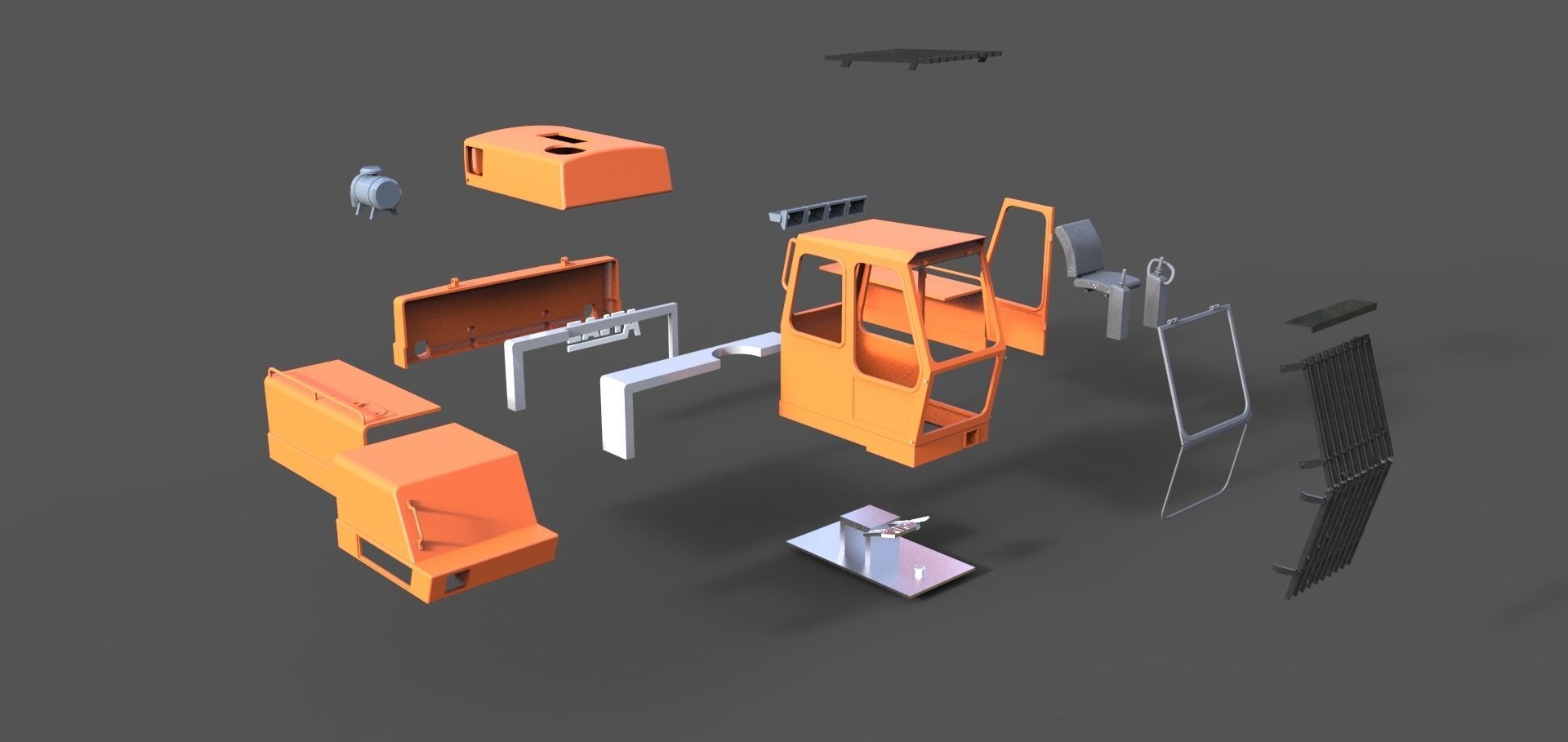 Excavator Body Atlas 3D model 3D printable | CGTrader