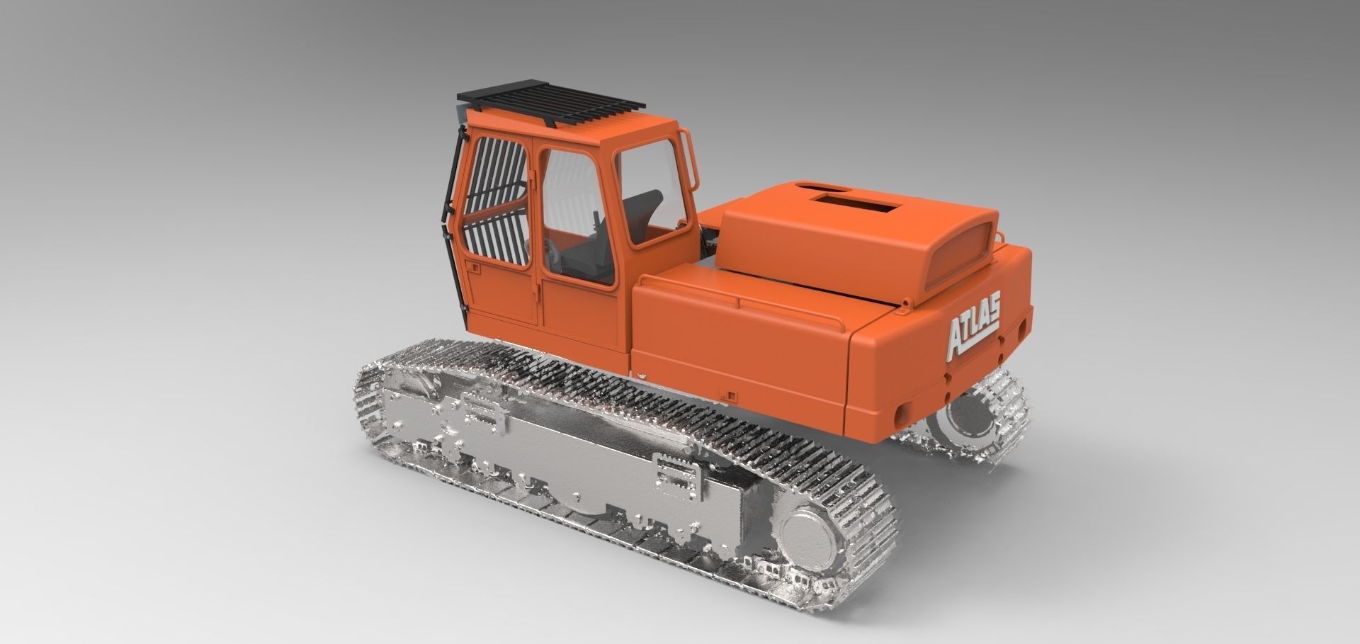 Excavator Body Atlas 3D model 3D printable | CGTrader