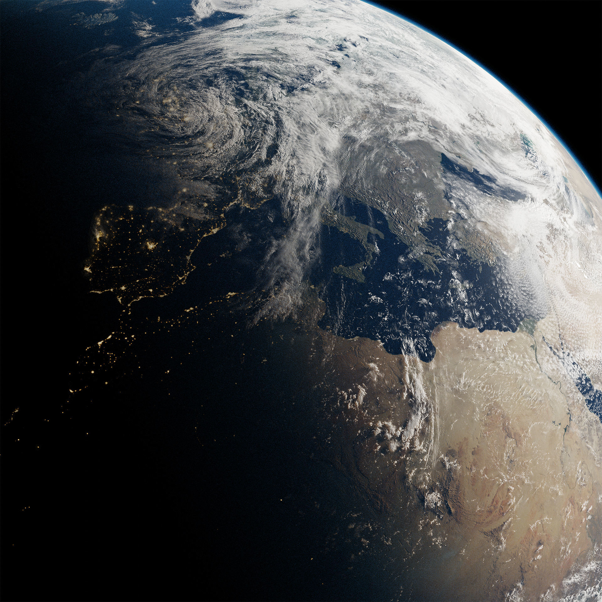 Planet Earth 21K Cycles 3D model | CGTrader