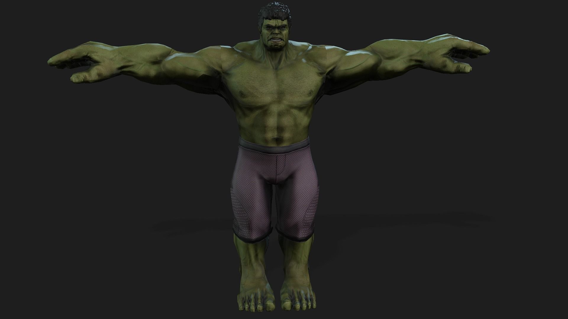 Hulk 1 3D model rigged | CGTrader
