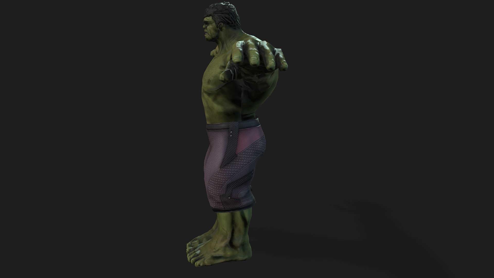 Hulk 1 3D model rigged | CGTrader