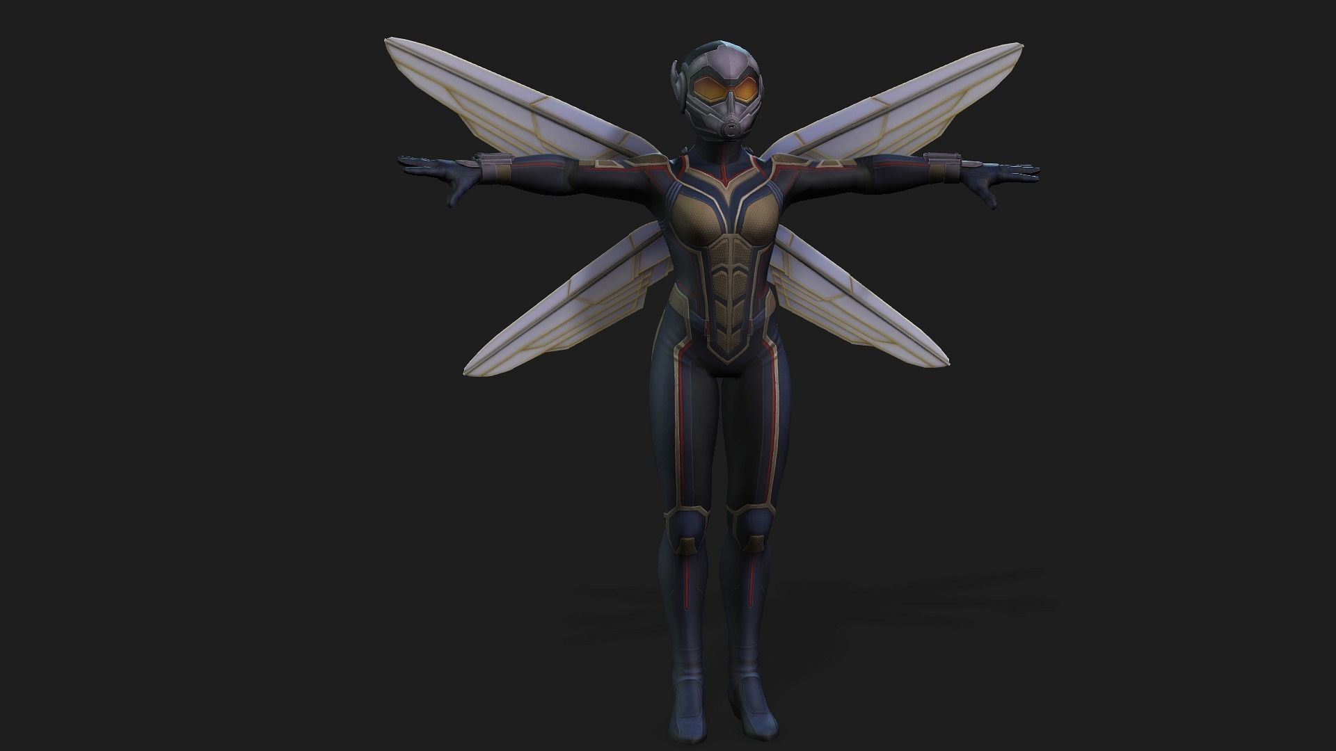 Wasp model 3D model rigged | CGTrader