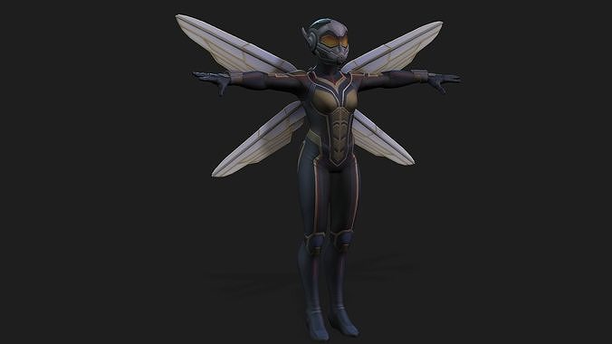 Wasp model 3D model rigged | CGTrader
