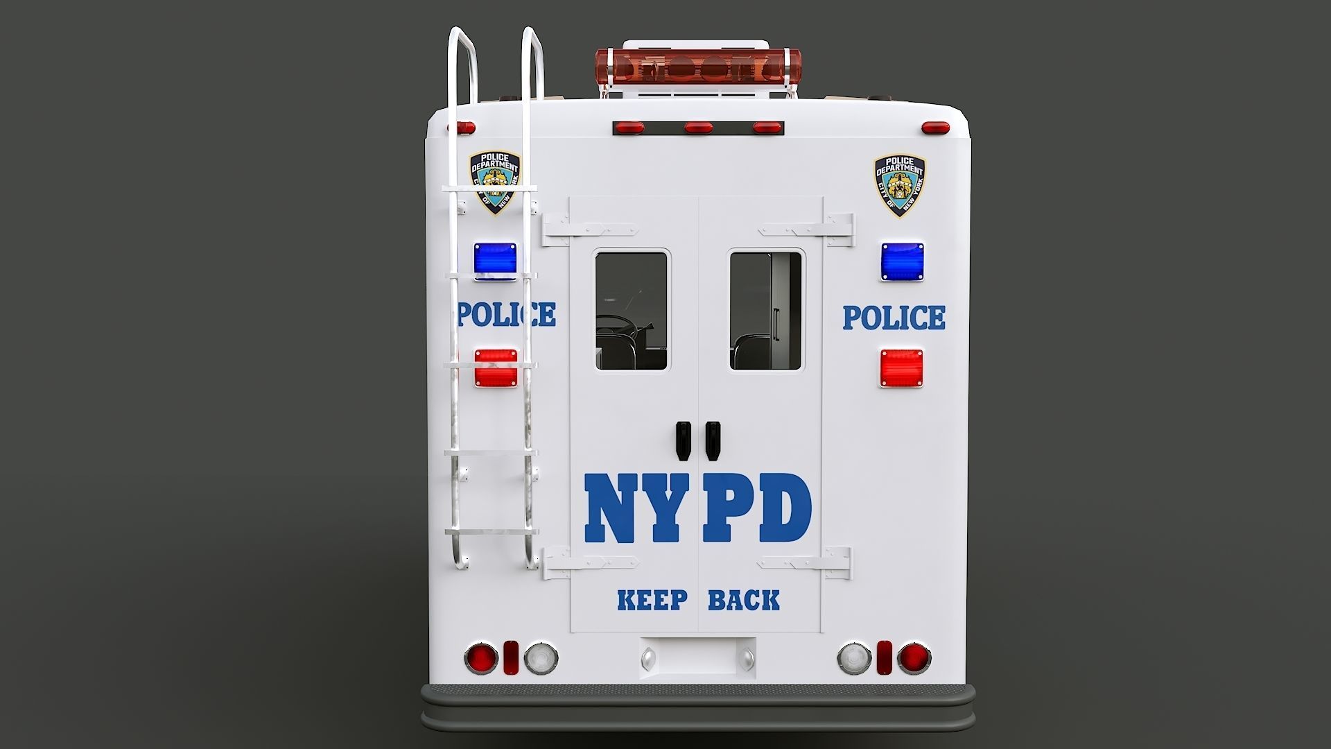 Chevrolet P30 step van NYPD 3D model | CGTrader