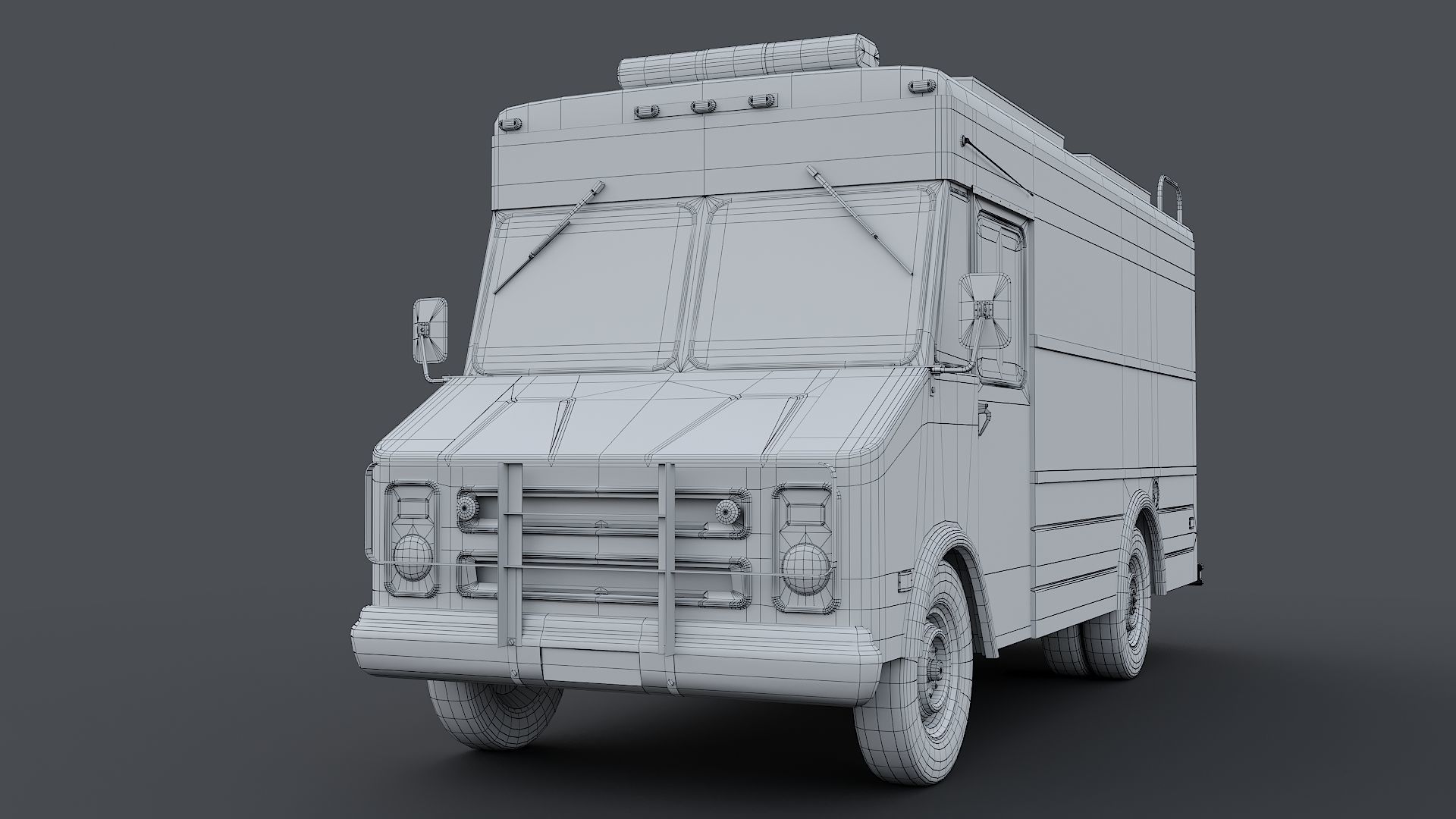Chevrolet P30 step van NYPD 3D model | CGTrader