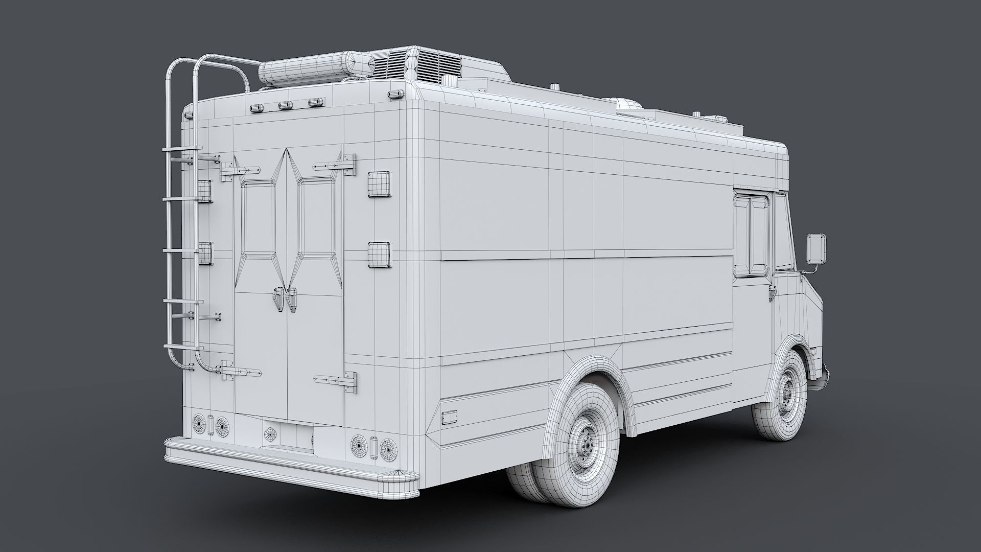 Chevrolet P30 step van NYPD 3D model | CGTrader