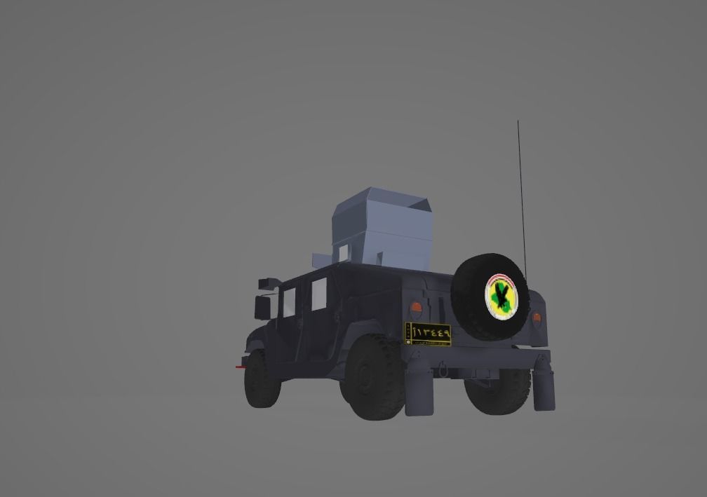 Hmmwv isof iraq M1151 A 3D model animated | CGTrader