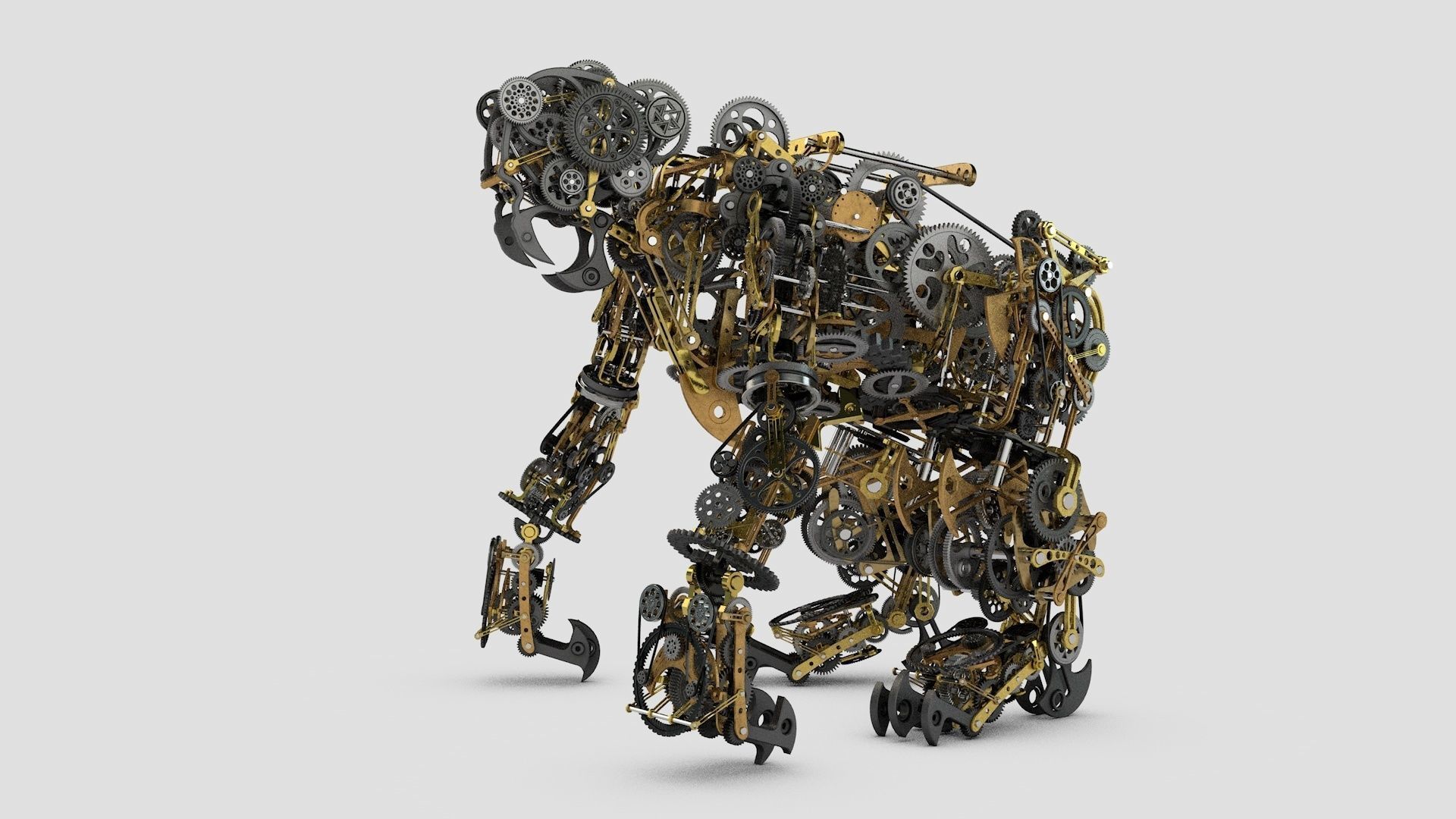 Mechanical Monkey 3D model animated | CGTrader