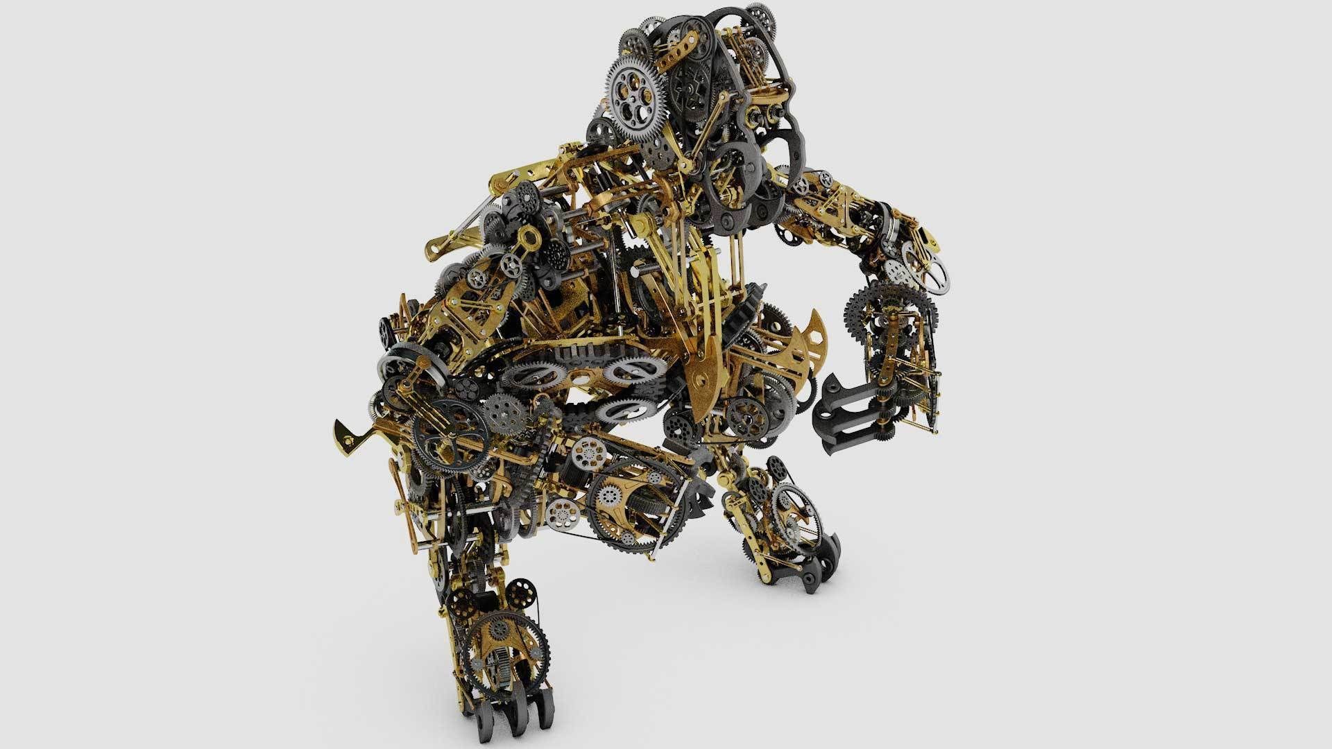 Mechanical Monkey 3D model animated | CGTrader