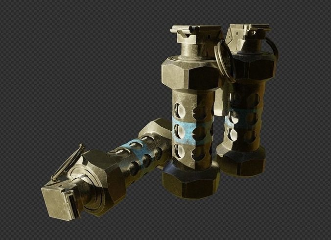 3D model Stun Grenade Flashbang VR / AR / low-poly | CGTrader