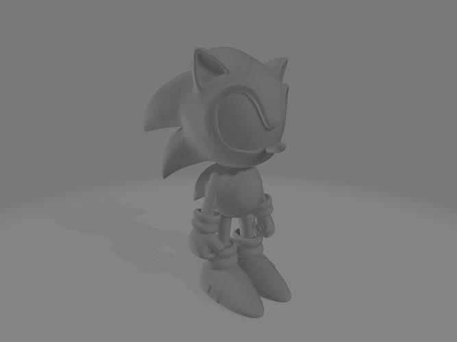 Sonic 3D model 3D printable | CGTrader