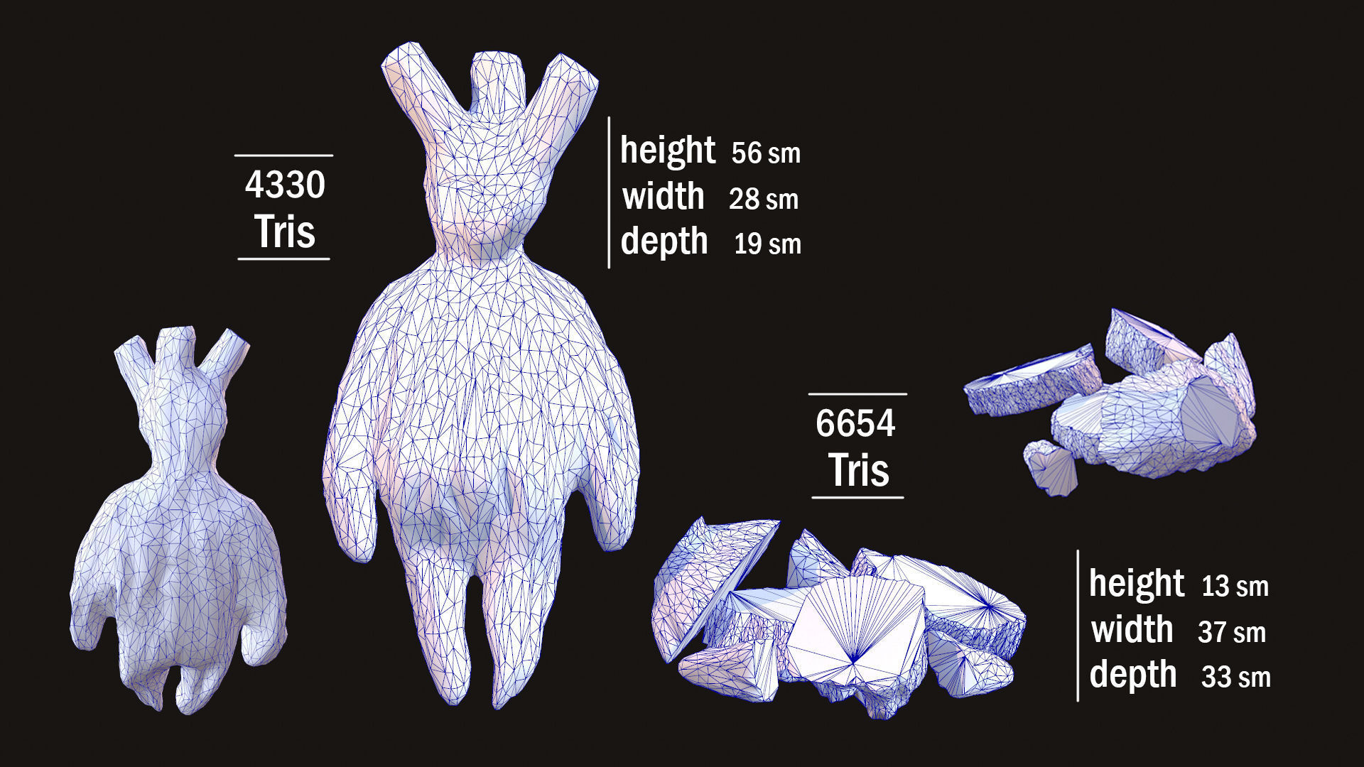 3D model Mandrake root whole and cut VR / AR / low-poly | CGTrader