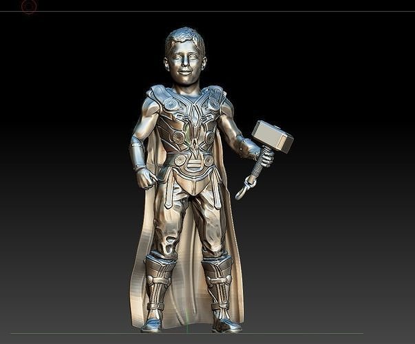 thor kid 3D model 3D printable | CGTrader