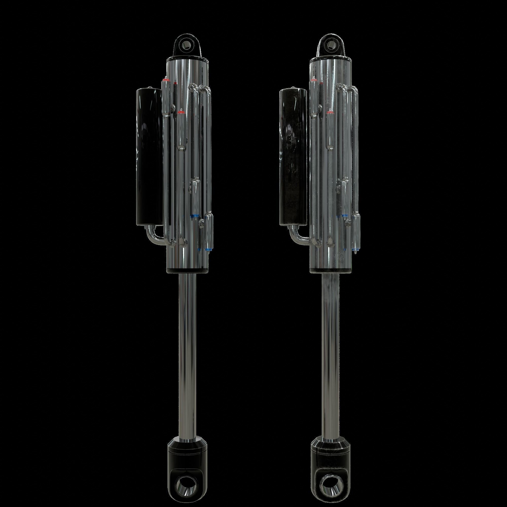 off road racing shocks 3D model | CGTrader