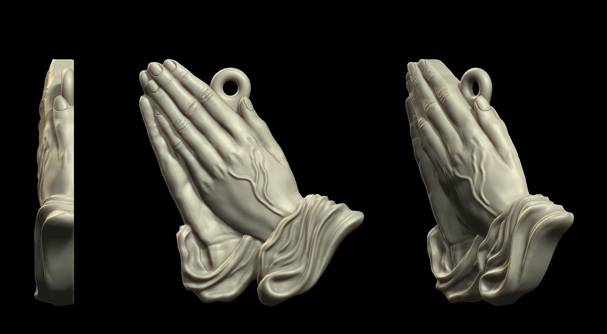 Praying Hands 3D model 3D printable | CGTrader